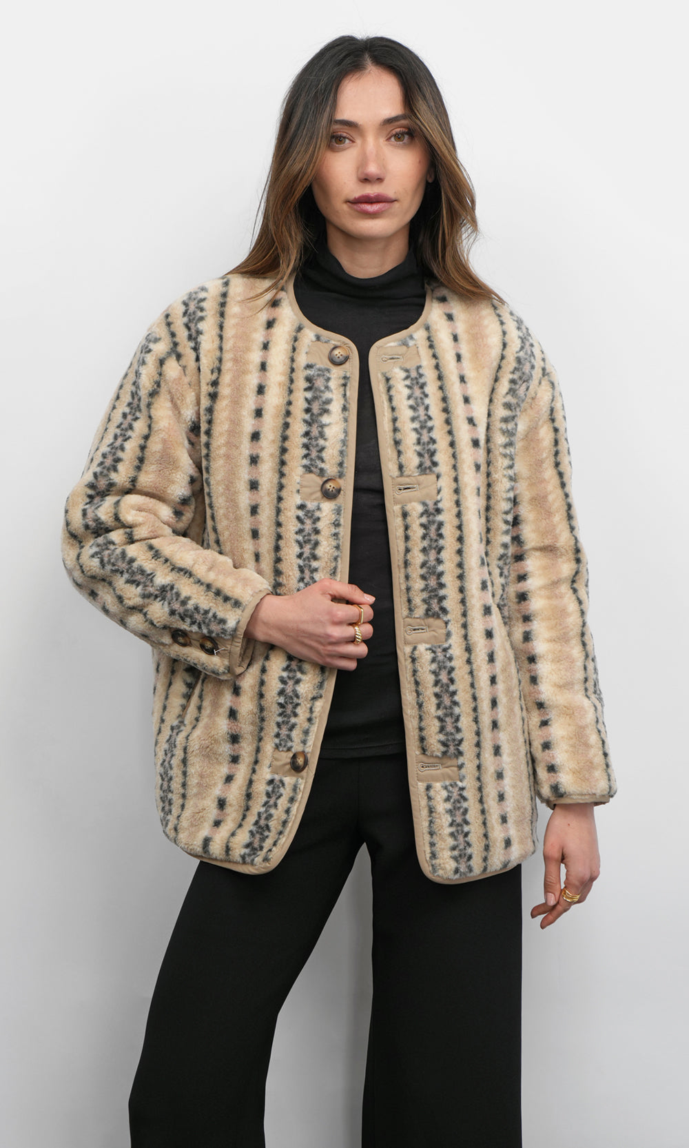 Toni Reversible Shearling Jacket | Greylin Collection