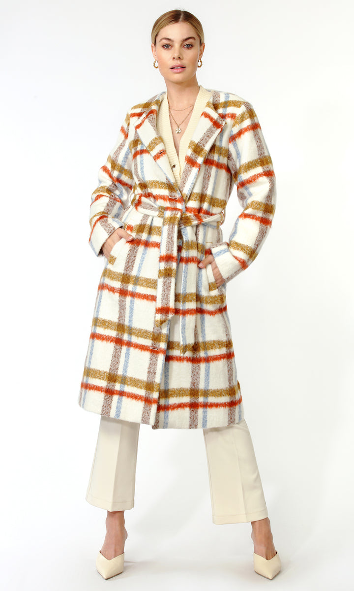 Jannis Large Check Long Coat | Greylin Collection – Greylin Collection ...
